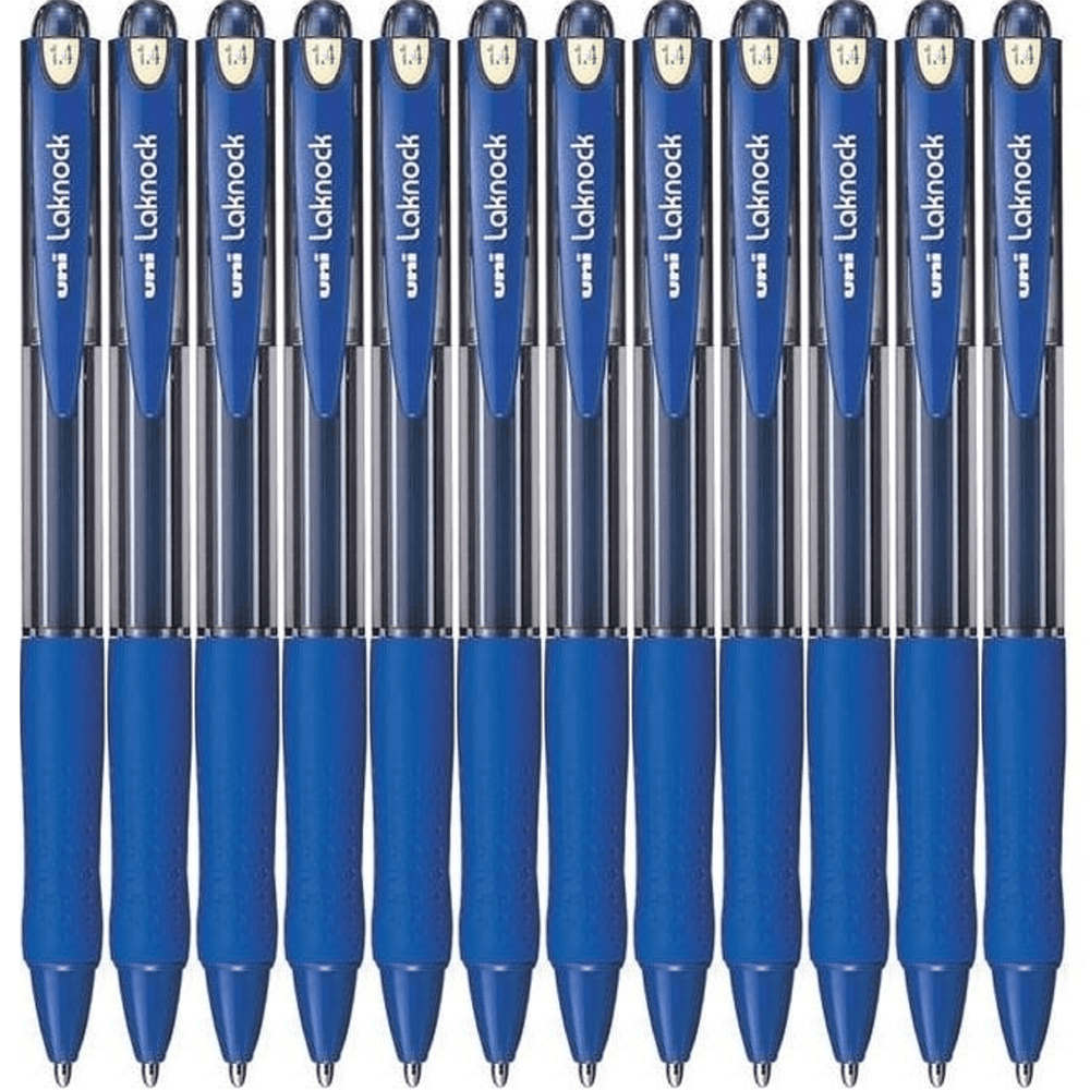 Uni-Ball SN-100 Laknock Retractable Ballpoint Pen Broad 1.4mm (Blue ...