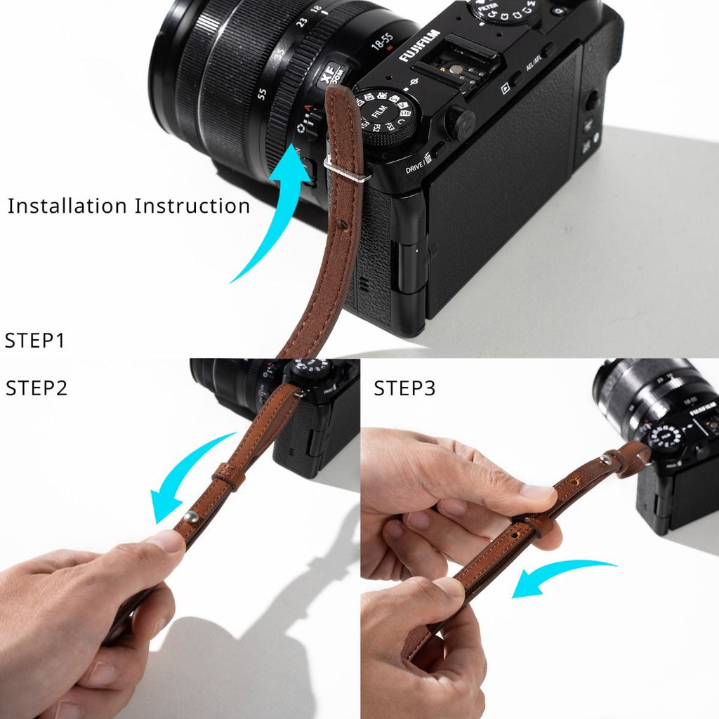 SmallRig Universal Leather Camera Shoulder Strap (Brown) 5209 - JB Hi-Fi