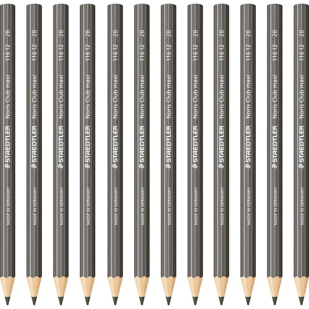 Staedtler Noris Club Maxi Learner Pencils 2B (Graphite) [Box 12] - JB Hi-Fi
