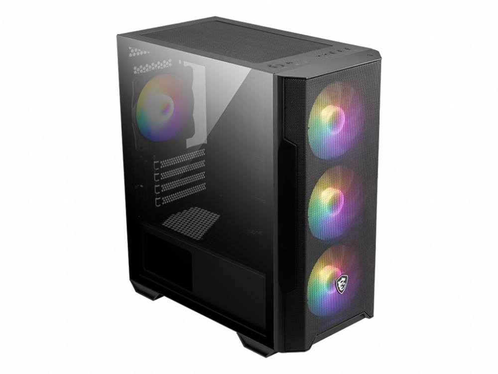 MSI MAG Forge M100R Tempered Glass Micro-ATX Case - JB Hi-Fi