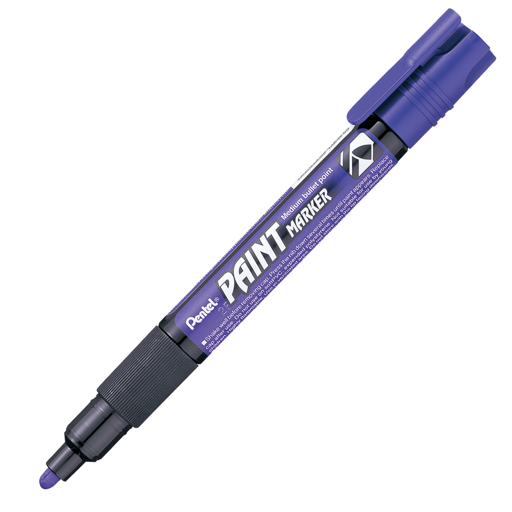 Pentel MMP20 Box 12 Paint Marker Medium Bullet Point (Purple) - JB Hi-Fi