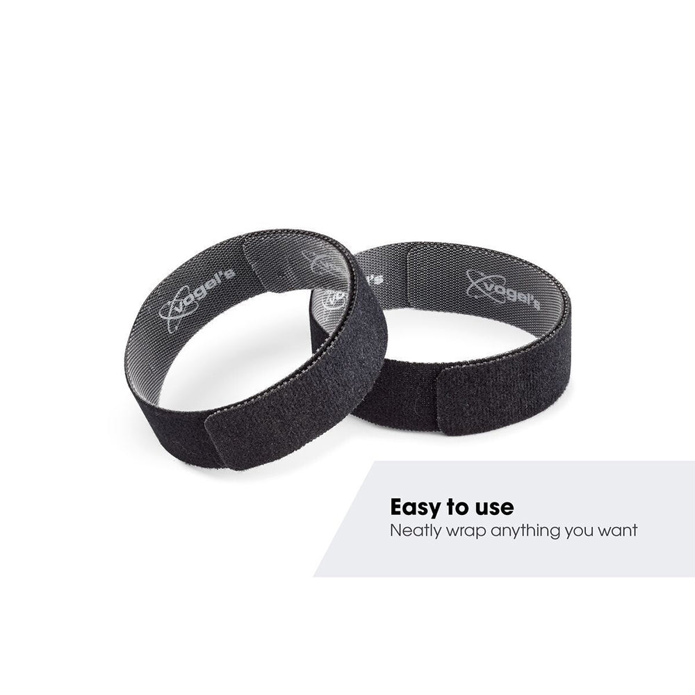 Vogel's 6-Pieces TVA 6201 Reusable 30cm Cable Strap/Tie (Black) - JB Hi-Fi