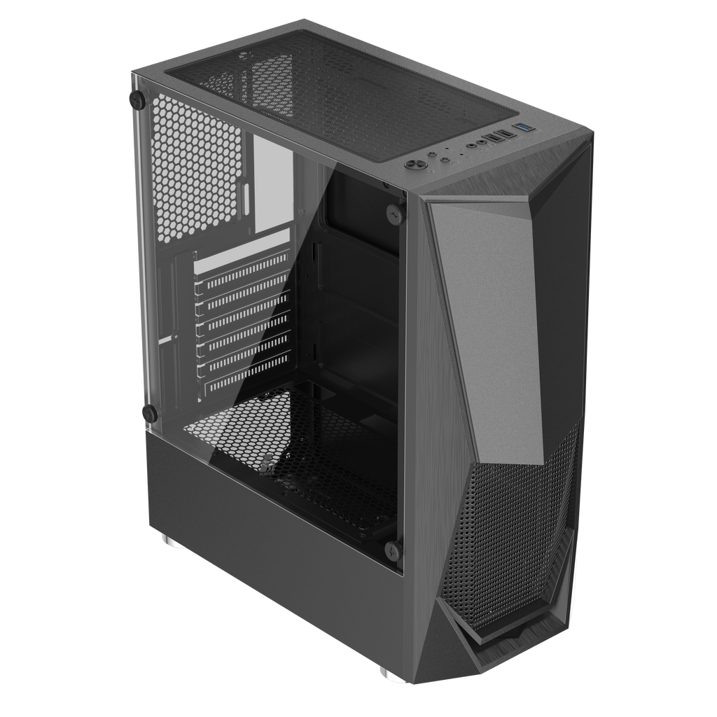 1st Player DK-3 Micro ATX Tempered Glass PC Computer Gaming Case M-ATX ...