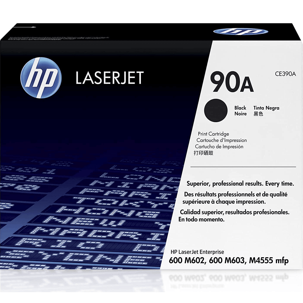 HP CE390A 90A Genuine Toner Ink Cartridge LaserJet (Black) - JB Hi-Fi