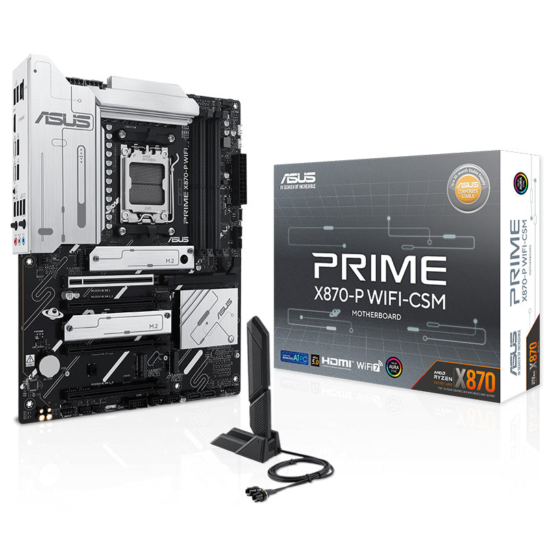 Asus Prime X870-P WiFi CSM AM5 ATX Motherboard (PRIME X870-P WIFI-CSM ...