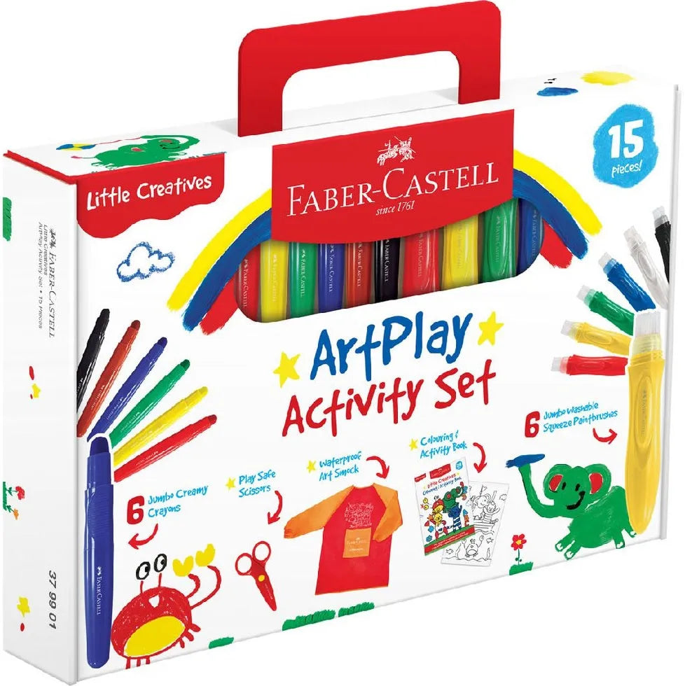 Faber-Castell 15-Pieces Little Creatives Crayons Art Play Activity - JB ...
