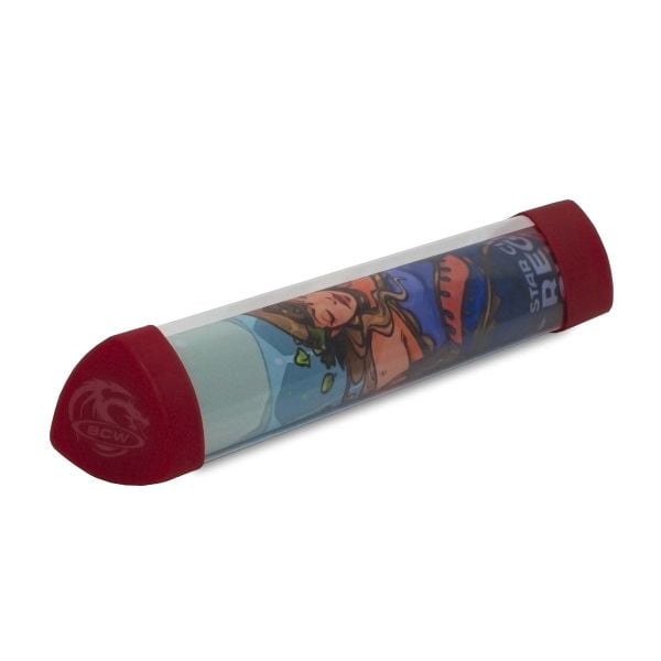 BCW Playmat Tube with Dice Cap (Red) - JB Hi-Fi