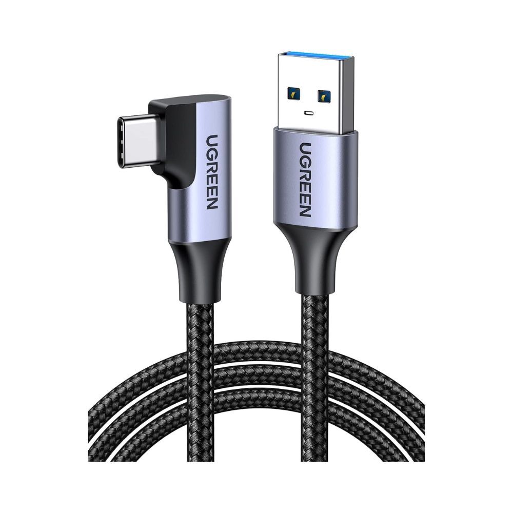 UGREEN 90° USB-A to USB-C Cable - 3A Fast Charge - JB Hi-Fi