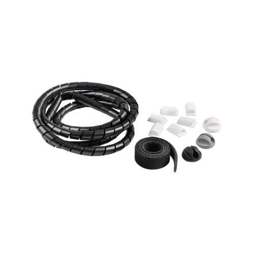 D-Line 11 piece Cable Tidy Organiser Kit (Black) - JB Hi-Fi