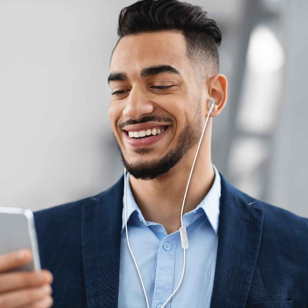 Laser Wired In-Ear Earphones (White) - JB Hi-Fi