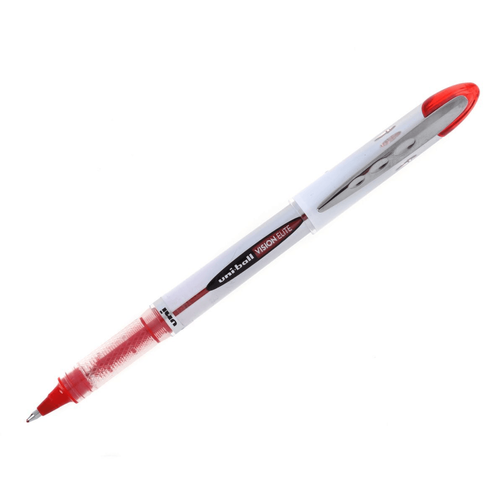 Uni-Ball UB-200 Vision Elite Rollerball Pen Fine 0.8mm (Red) [Box 12 ...