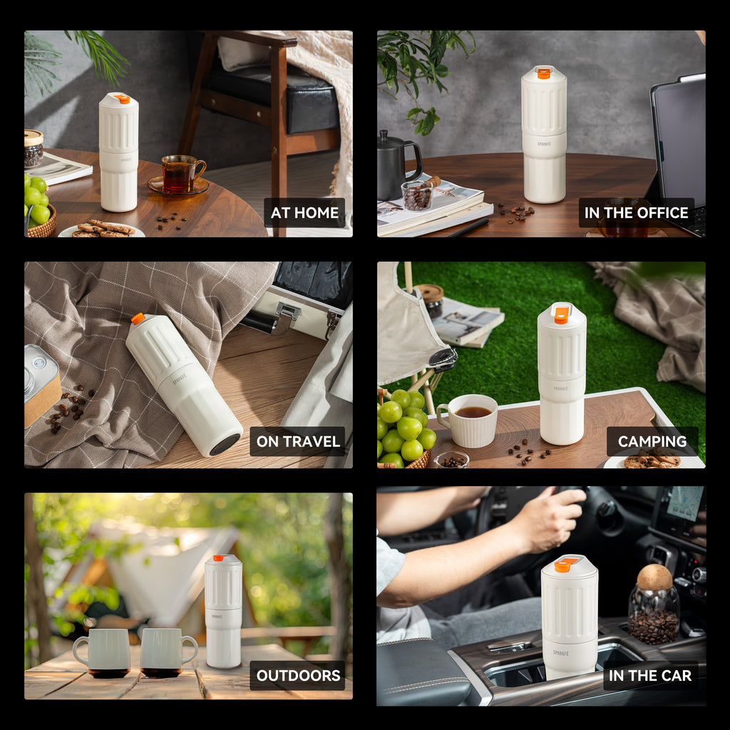 SPARKFE Portable Electric Grinder and Hand-Pour All-In-One Coffee ...