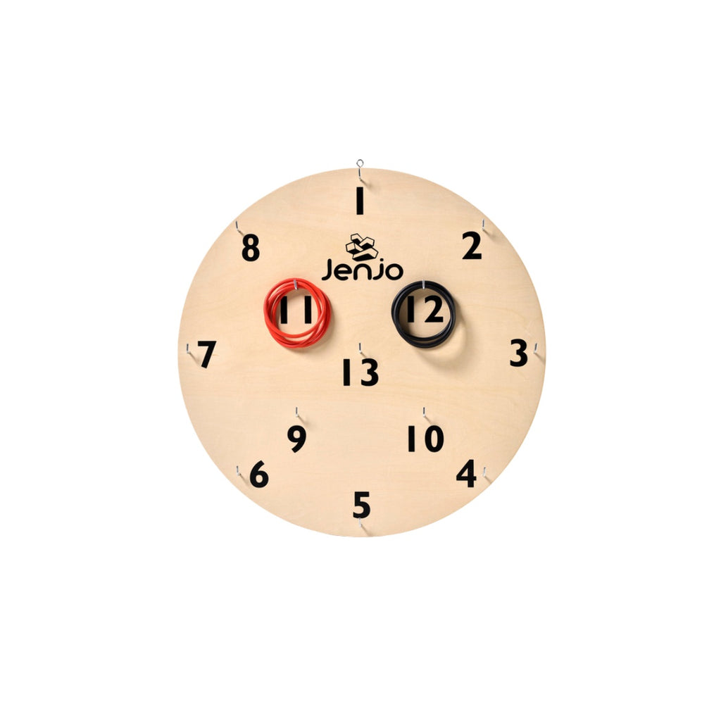Jenjo Games Wooden Giant Hookey Ring Board Lawn Game 68cm diameter - JB ...