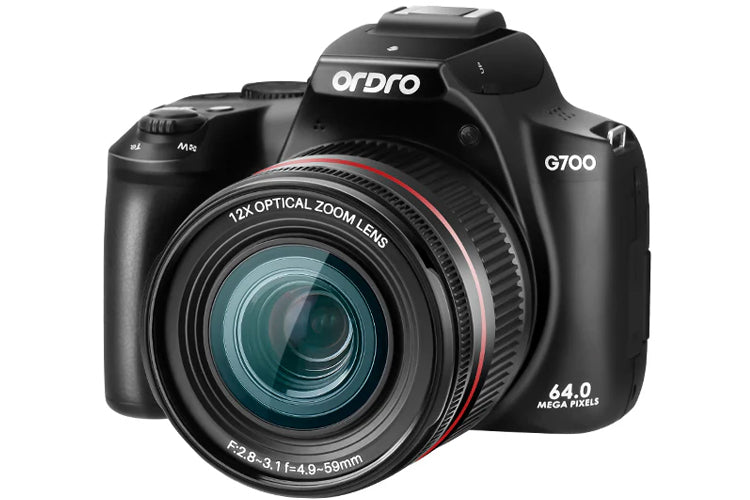 ORDRO G700 4K 12x Optical Zoom DSLR Digital Camera - JB Hi-Fi