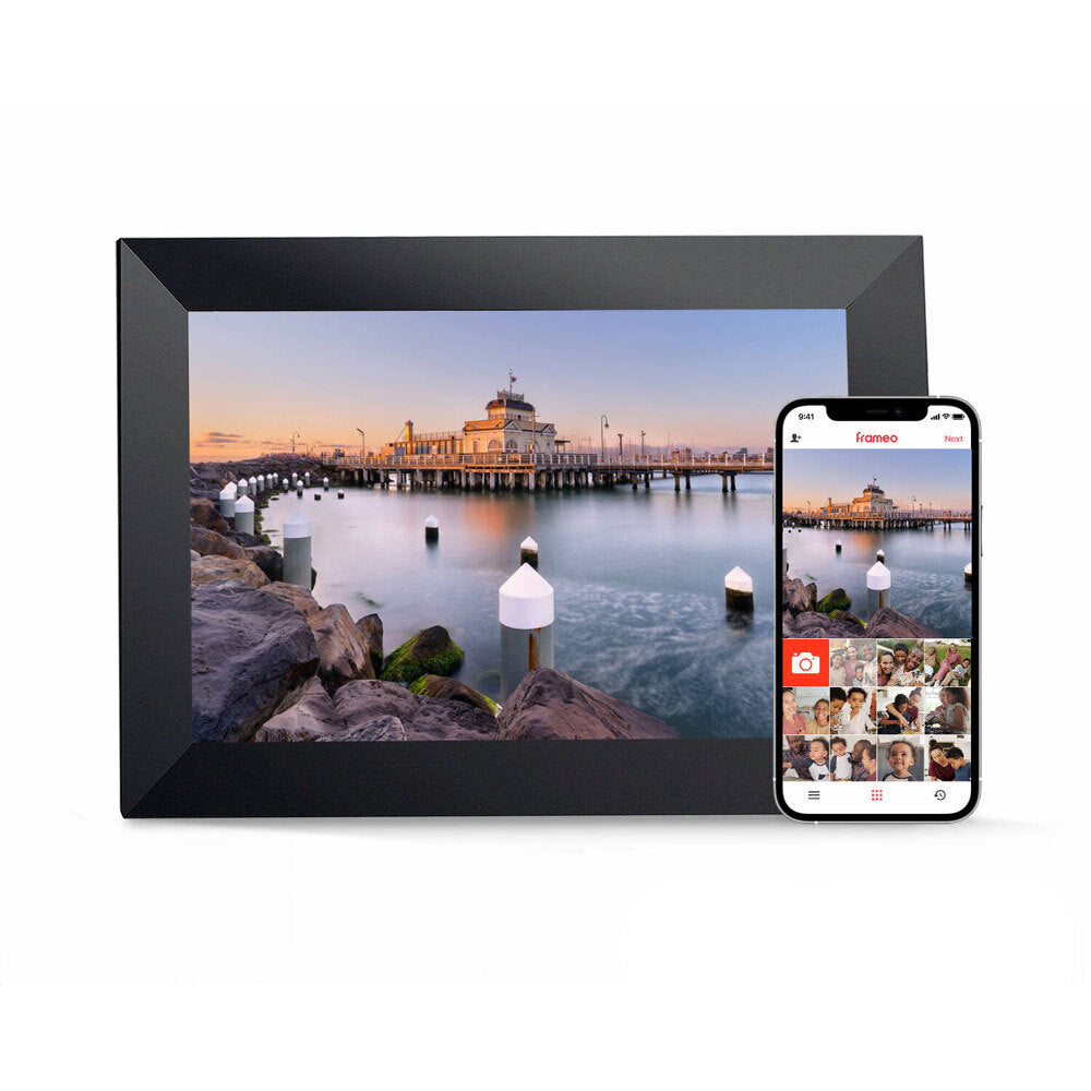 FireFly Frameo 10.1'' Wi-Fi Digital Photo Frame 32GB Storage (Black ...