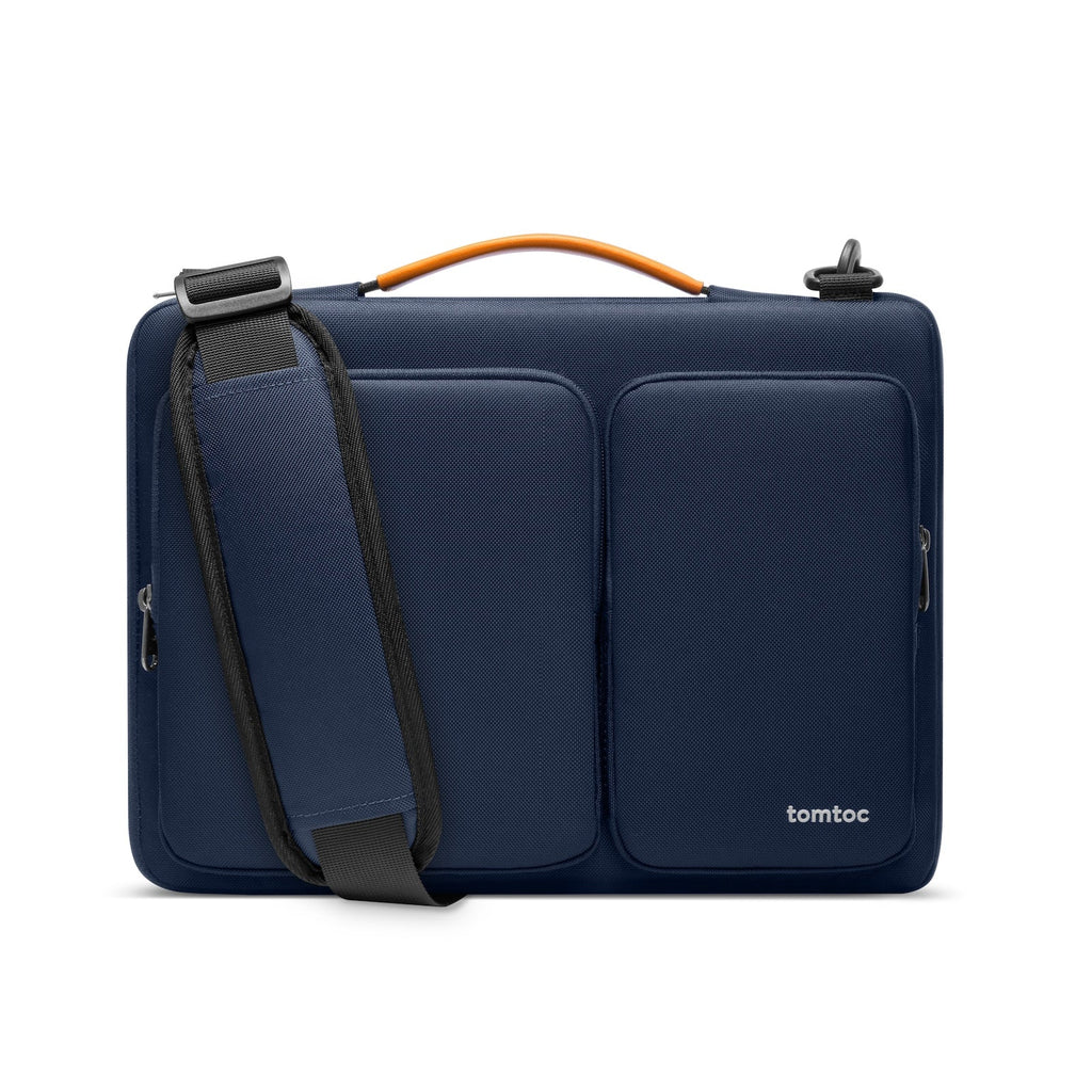 tomtoc Defender 14" A42 Laptop Shoulder Bag (Navy) - JB Hi-Fi