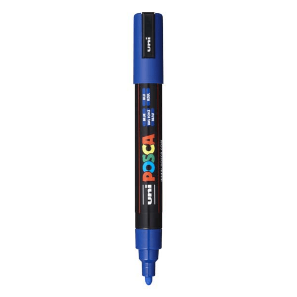 Uni Posca PC-5M Posca Poster Marker Medium Bullet Tip 2.5mm (Blue) [6 ...