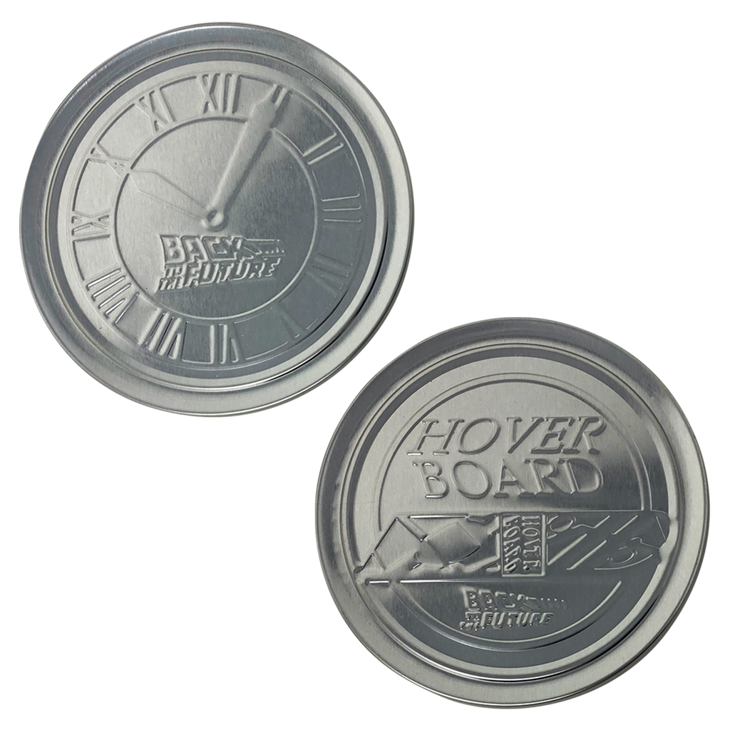 Back to the Future Set of 4 Embossed Metal Coasters - JB Hi-Fi