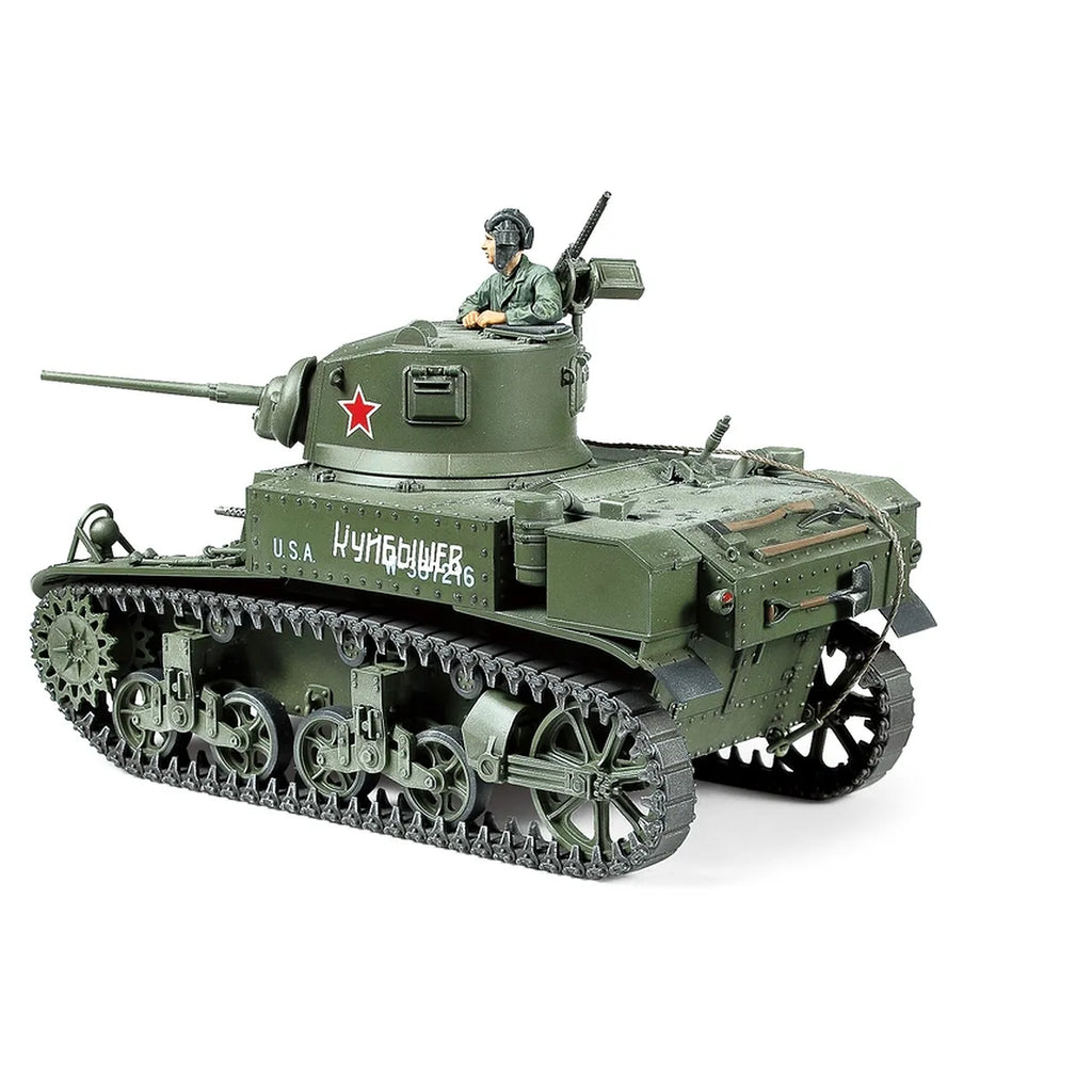 Tamiya 1/35 U.S. M3 Stuart Late Production Tank Scaled Plastic Model ...