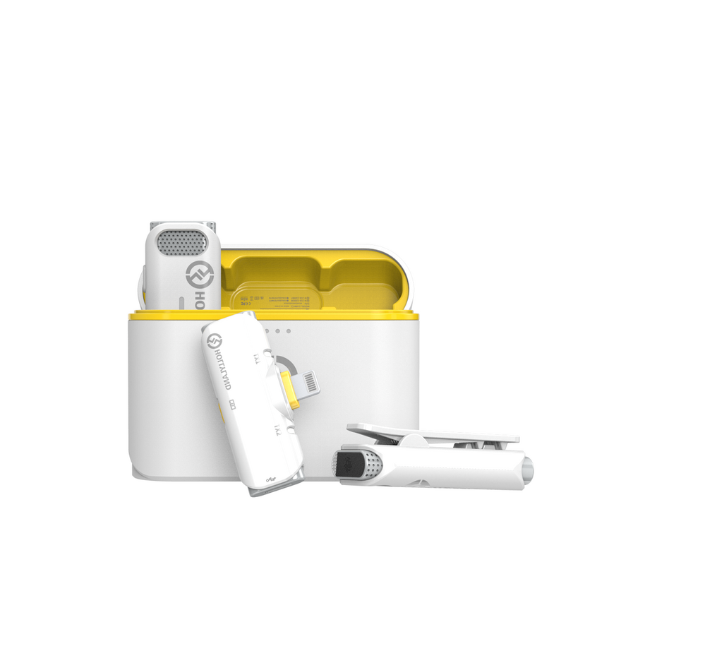 Hollyland Lark C1 Duo White (2 TX + 1 RX) for Apple Devices - JB Hi-Fi