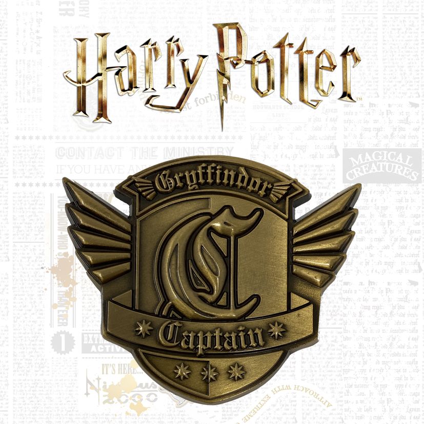 Harry Potter Limited Edition Gryffindor Captain Badge Medallion - JB Hi-Fi