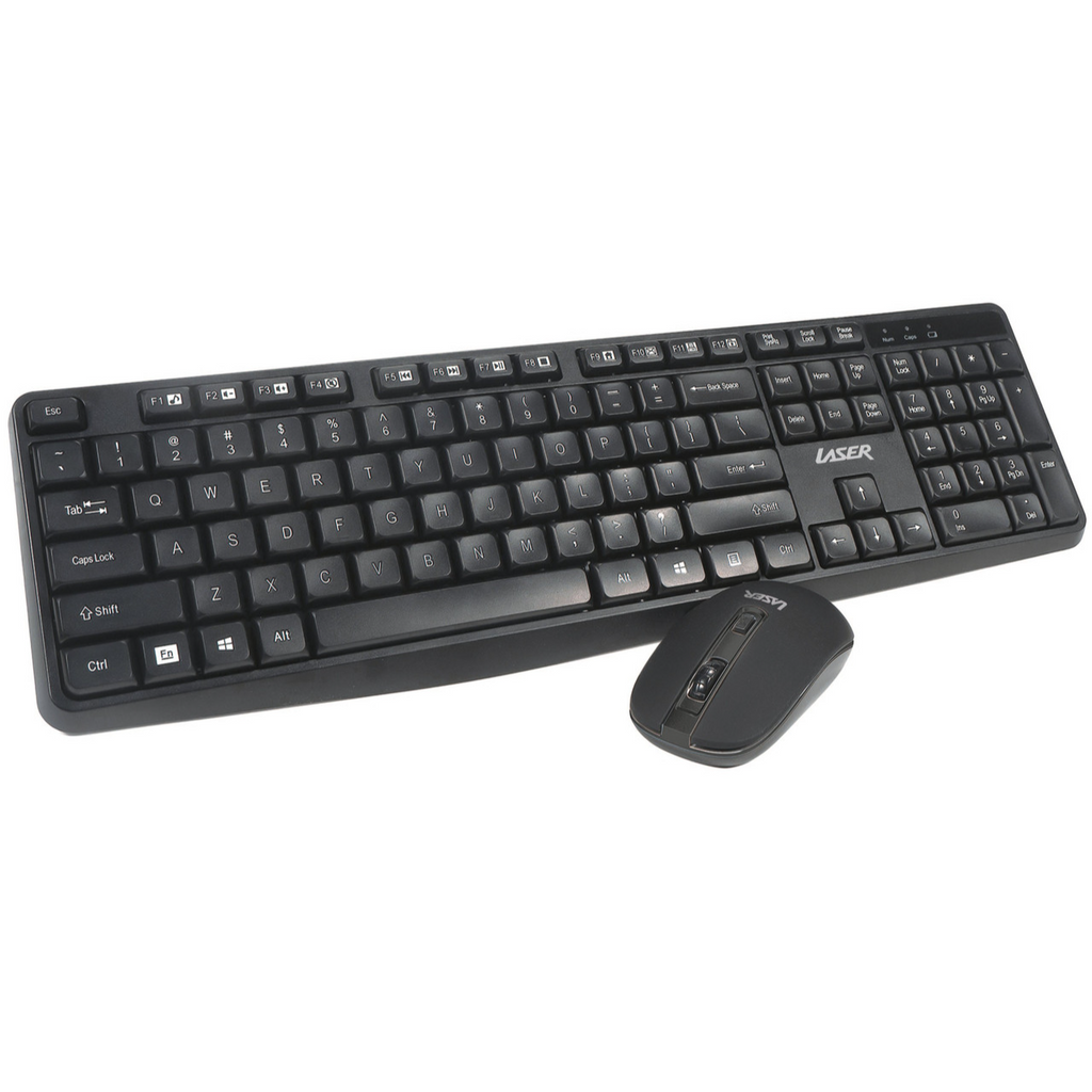 Laser Multimedia Wireless Keyboard and Mouse Combo - JB Hi-Fi