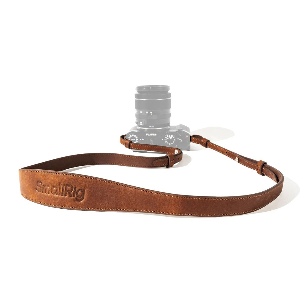 SmallRig Universal Leather Camera Shoulder Strap (Brown) 5209 - JB Hi-Fi