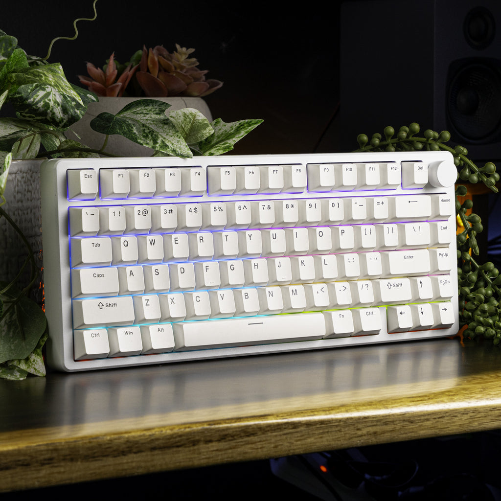 Aftershock Combo Kit – Oden 75 White Keyboard, Sliver+ XXL RGB Gaming ...