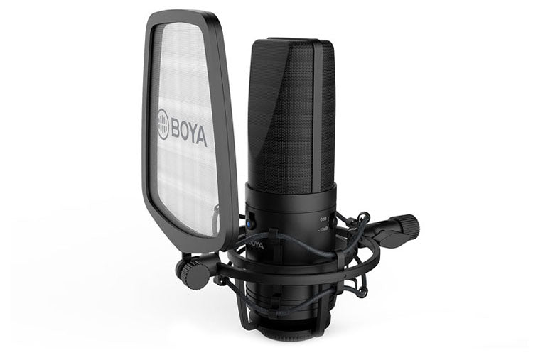 Boya BY-M1000 Pro Large Diaphragm Condenser Studio Microphone Podcast ...