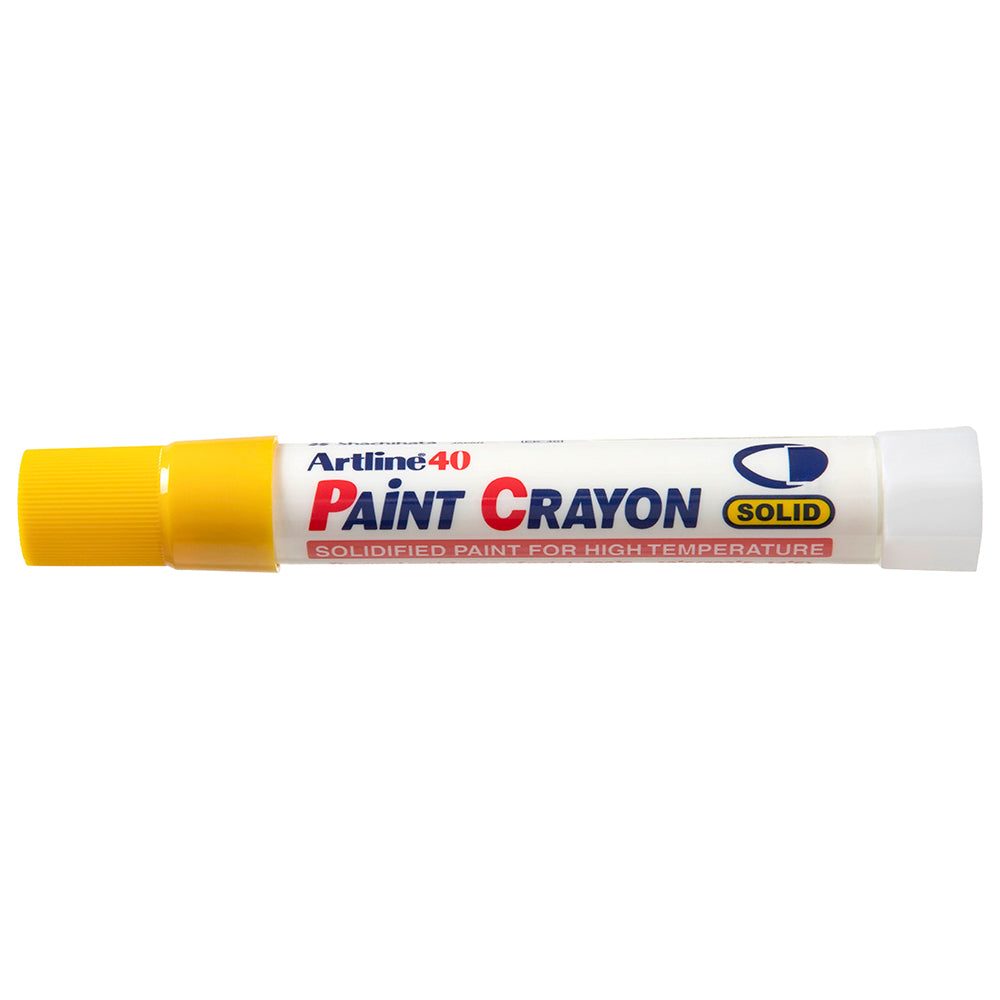 Artline 40 Box 12 Permanent Paint Crayon (Solid Yellow) - JB Hi-Fi