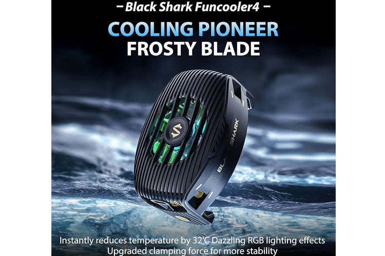 Black Shark Fun Cooler 4 Mobile Phone Gaming Fan - JB Hi-Fi
