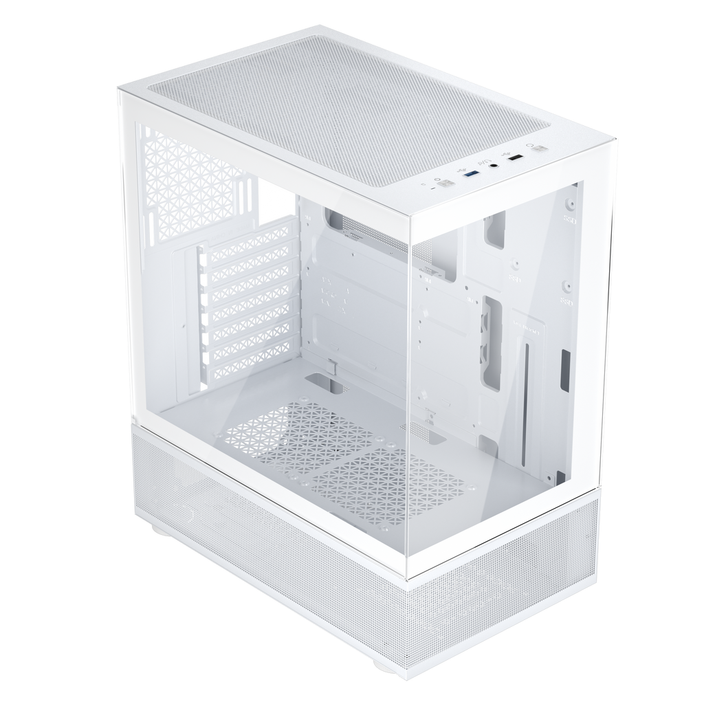 1st Player MI7-A ATX M-ATX ITX PC Gaming Case (White) - JB Hi-Fi