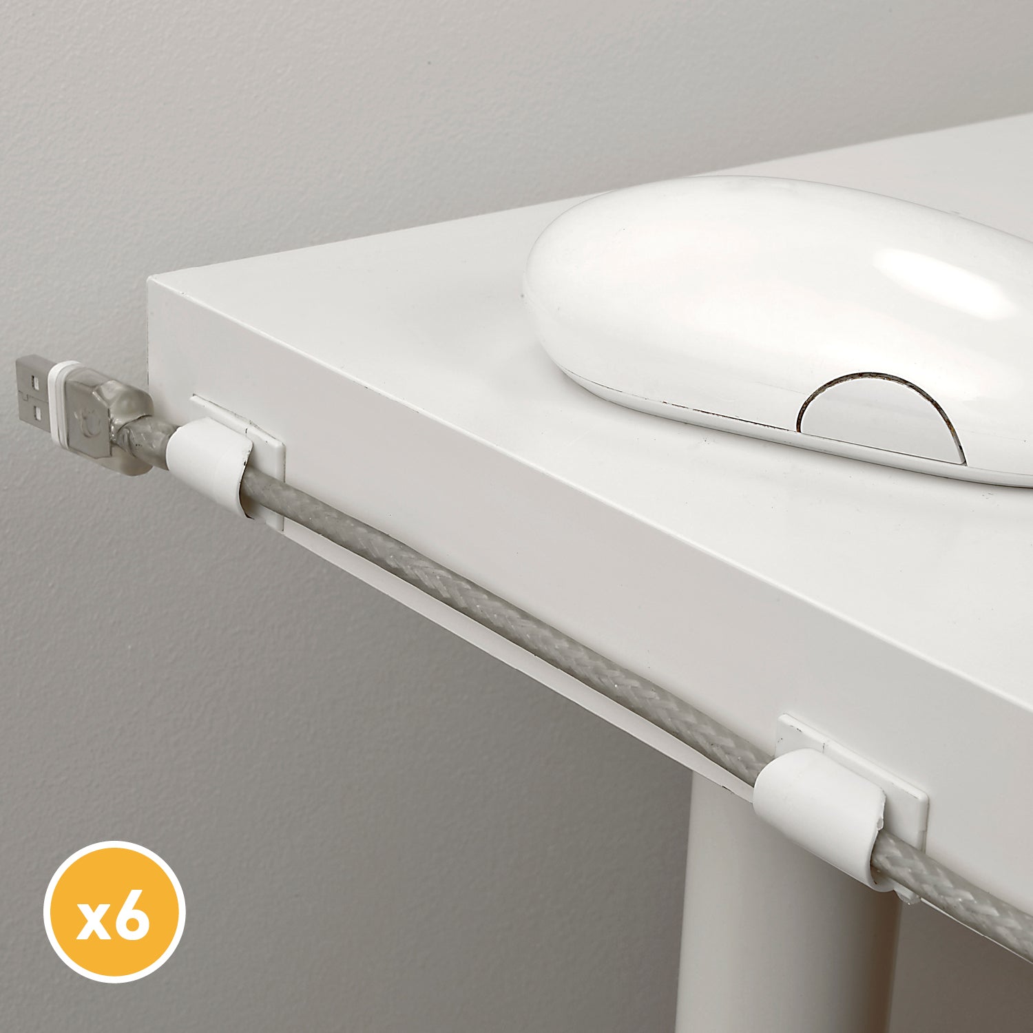 D-Line 11-piece Cable Tidy Organiser Kit (White) - JB Hi-Fi