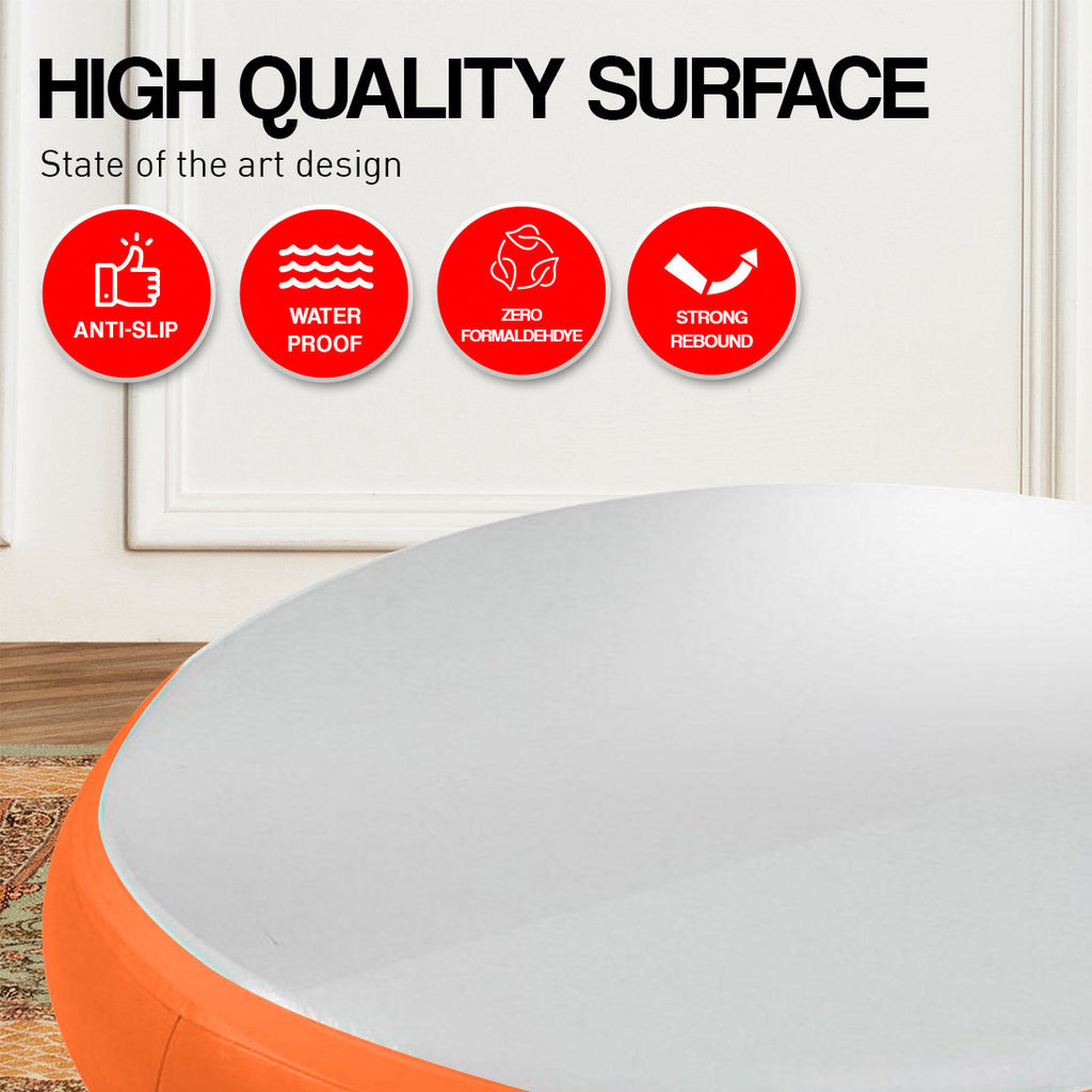 Powertrain 1m Air Track Spot Round Inflatable Tumbling Mat (Orange ...