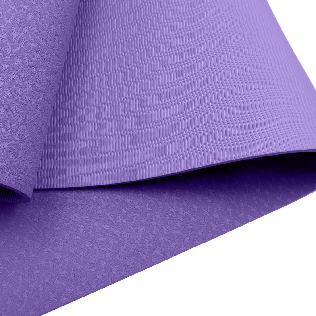 Powertrain TPE Yoga Pilates Exercise Mat 6mm - Lilac - JB Hi-Fi