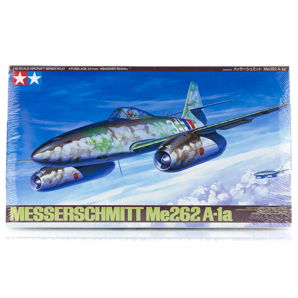 Tamiya 1/48 Messerschmitt Me 262 A-1a Fighter Scaled Plastic Model Kit ...