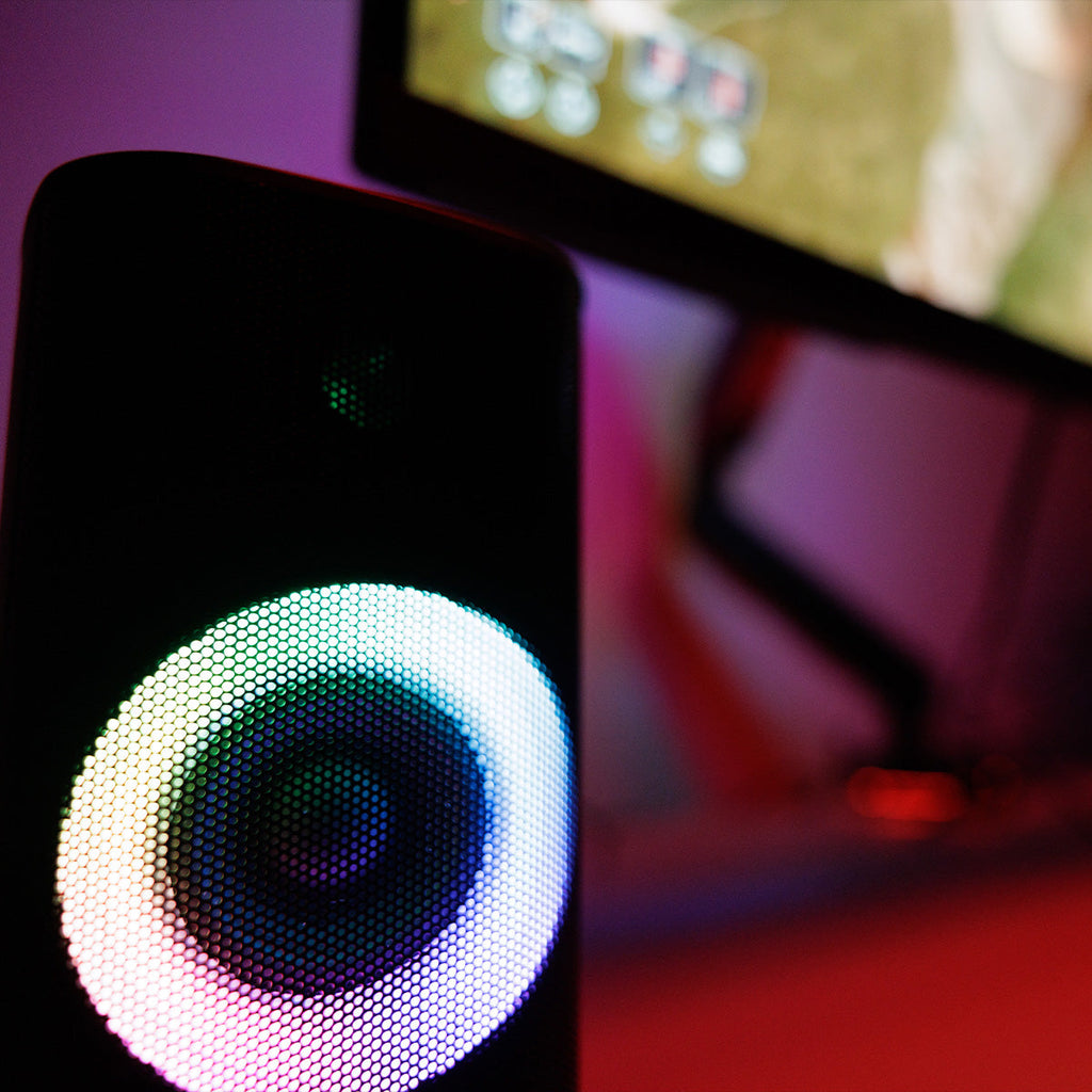 ENGLAON RGB Light Effects Bluetooth Gaming Speakers - JB Hi-Fi