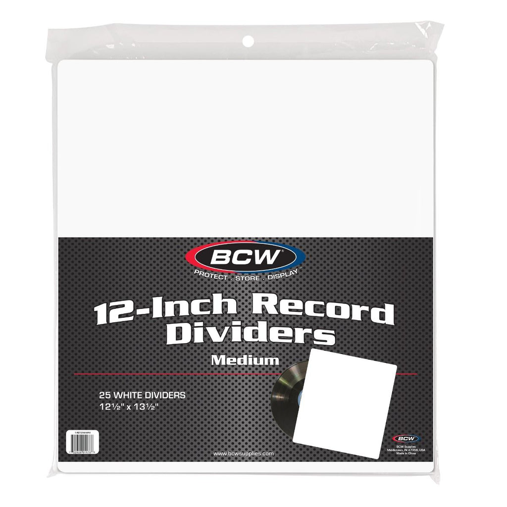 BCW 12-Inch Record Divider - Medium (White) - JB Hi-Fi