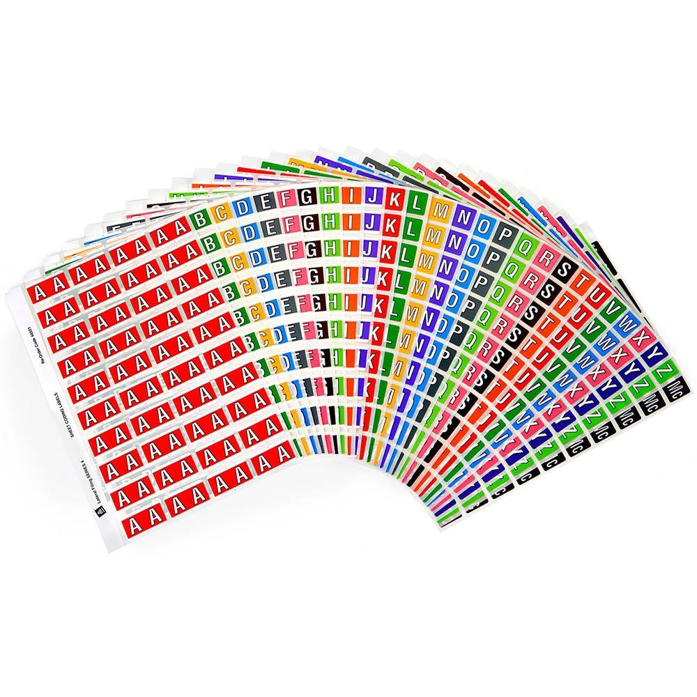 Avery 44538 Label Kit Side Tab Alpha Series 25 X 42Mm (Assorted) [Pack ...