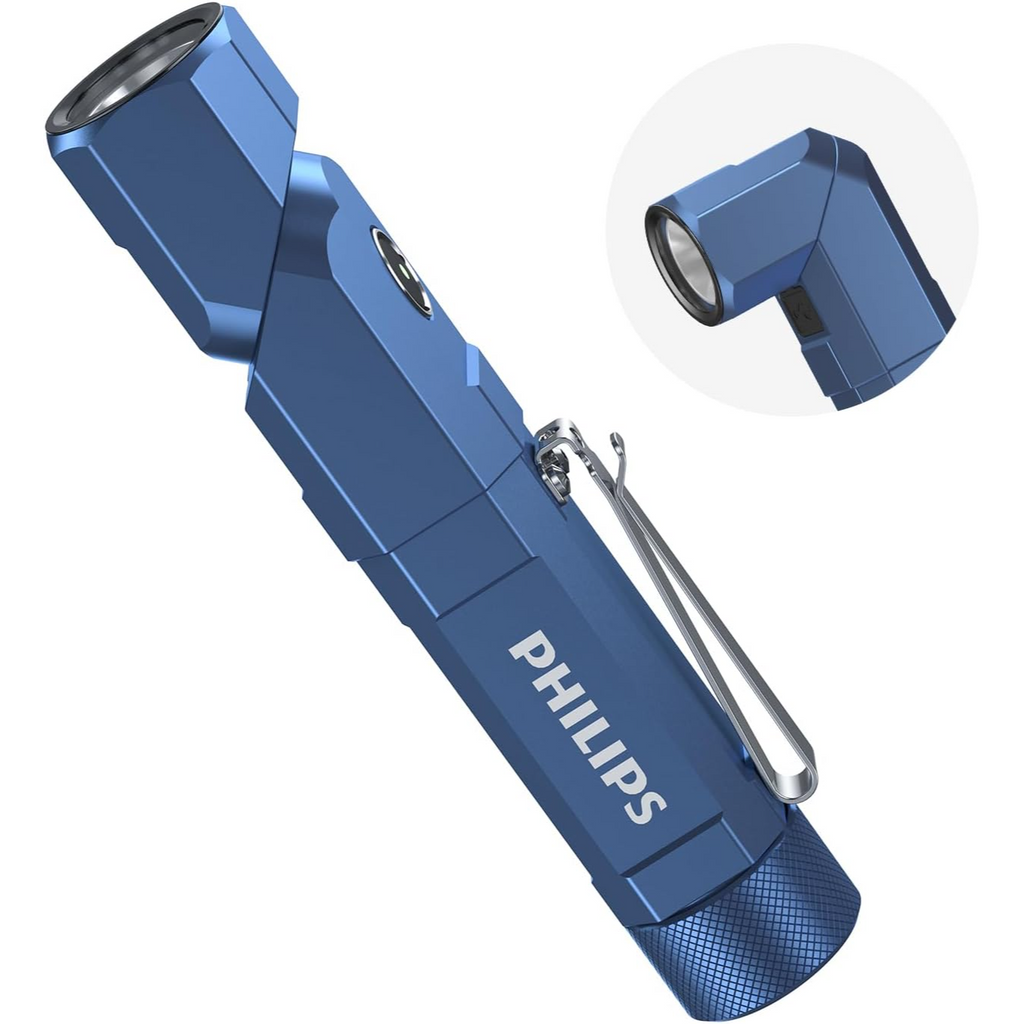 Philips SFL5806B 1000 Lumens Compact LED Flashlight (Blue) - JB Hi-Fi