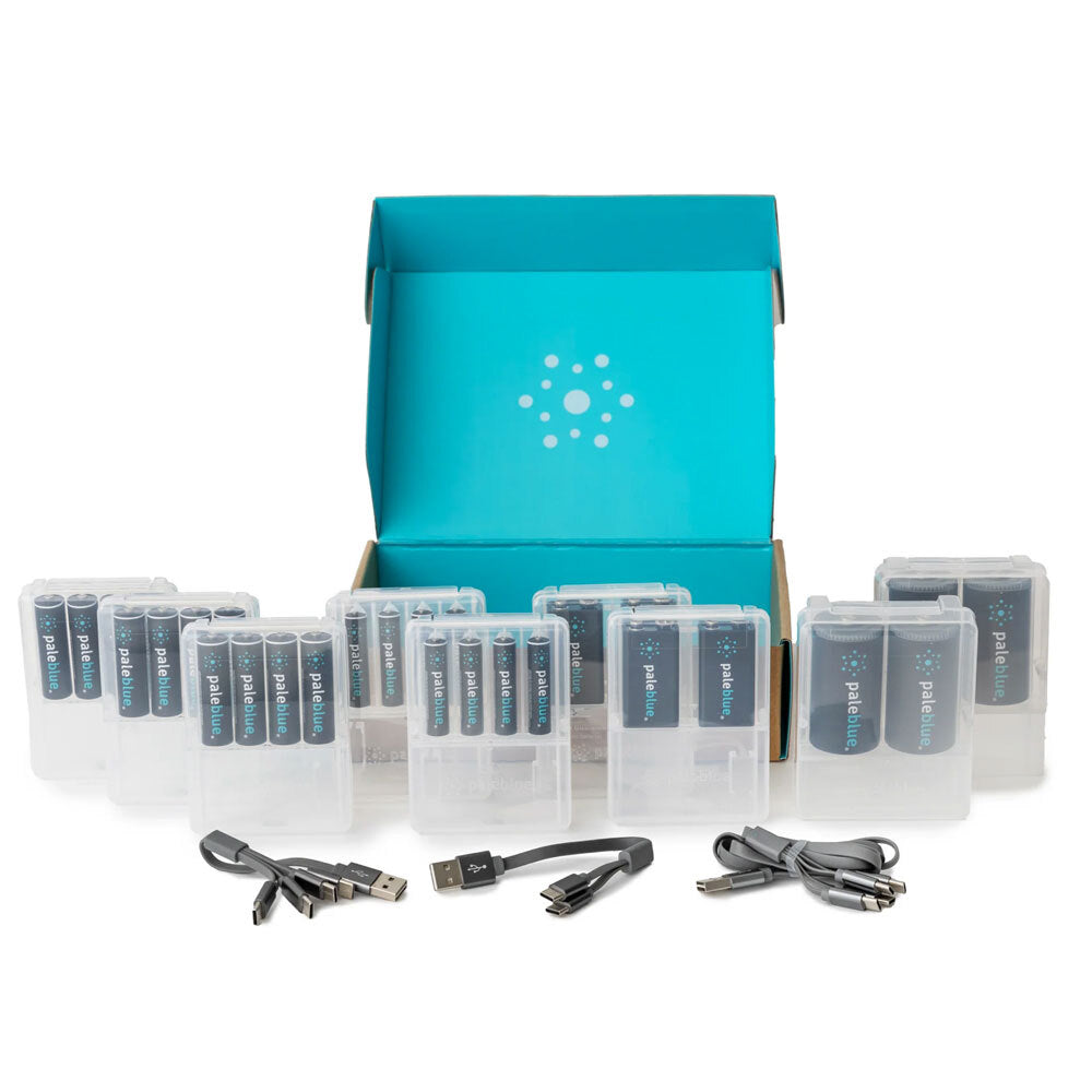 Paleblue 28-Pieces Fast Charging USB-C Rechargable Home Conversion Kit ...