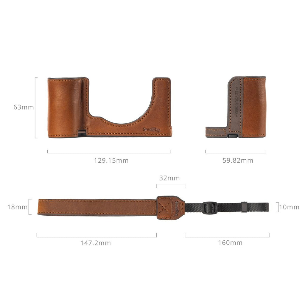 SmallRig Camera Leather Case Kit for Sony Alpha 7C II / Alpha 7CR 5015 ...