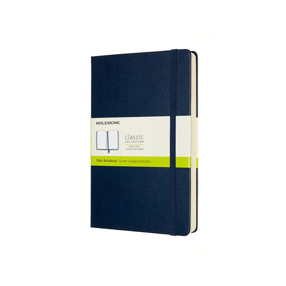 Moleskine Classic Hardcover Notebook Expanded Plain Large (Sapphire Bl ...