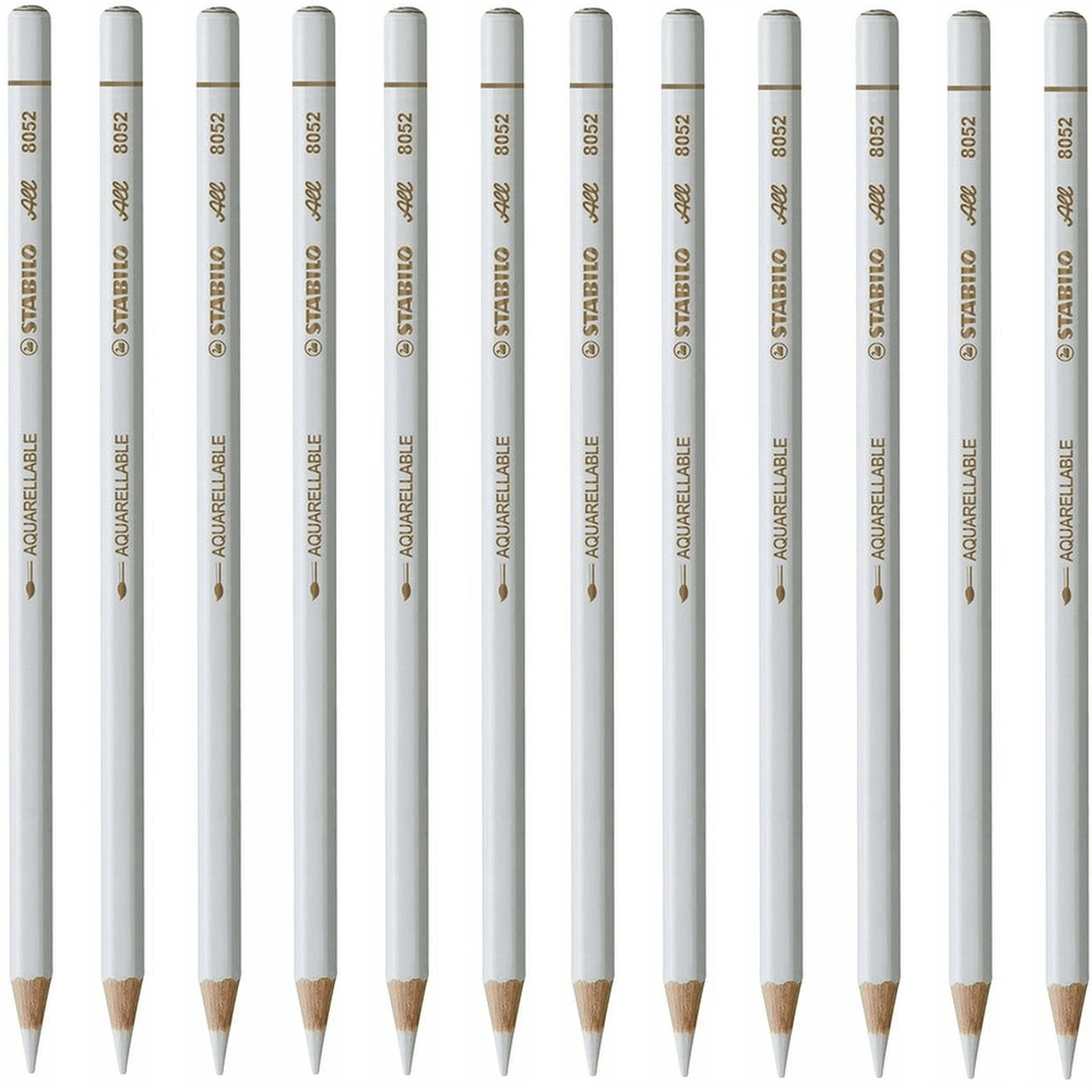 Stabilo 8052 All Pencil (White Aquarellable) [Box 12] - JB Hi-Fi