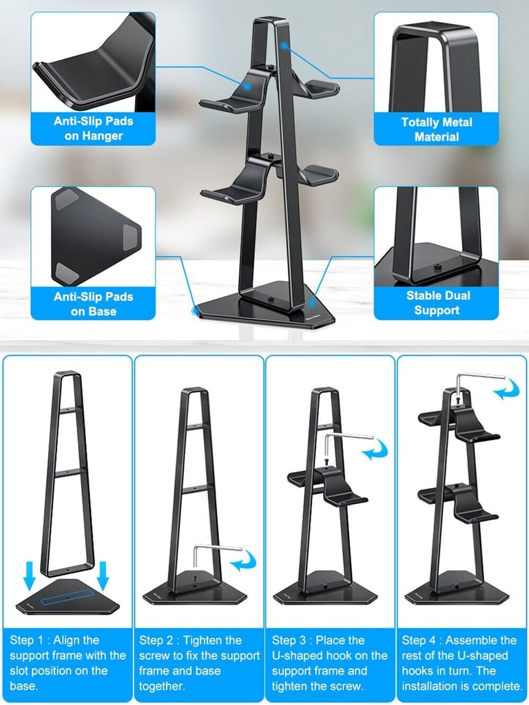 New Bee Gaming Controller Organizer Stand for PS5 & Xbox - JB Hi-Fi