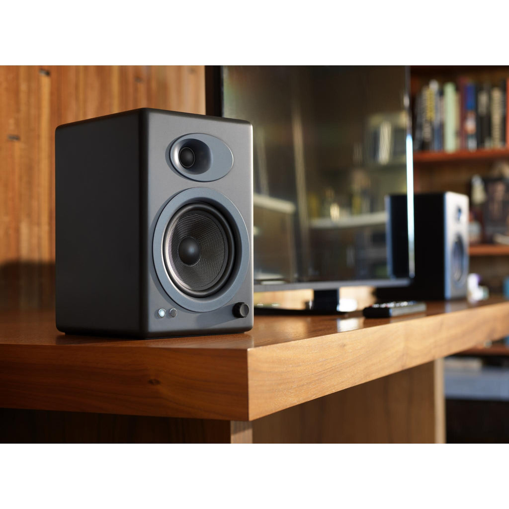 Audioengine A5+ Powered Speakers (Black) - JB Hi-Fi