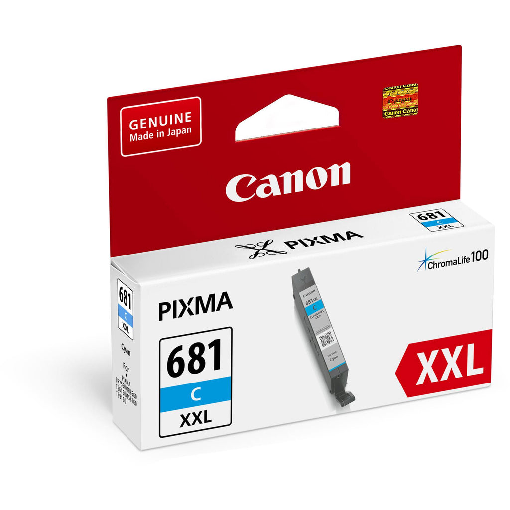 Canon Pixma CLI681XXL Extra High Capacity Ink Cartridge (Cyan) - JB Hi-Fi