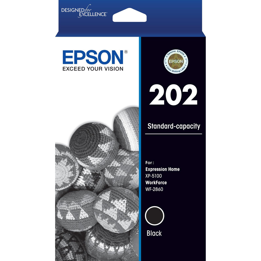 Epson 202 Standard Capacity Ink Cartridge (Black) - JB Hi-Fi