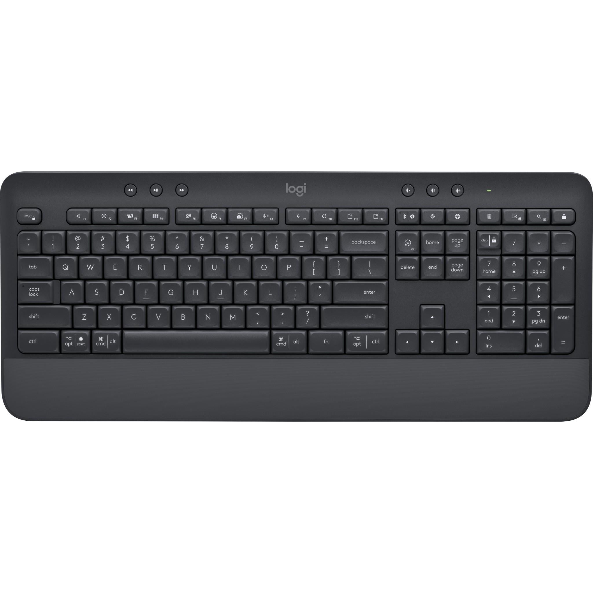 Logitech K650 Signature Wireless Keyboard (Graphite) - JB Hi-Fi