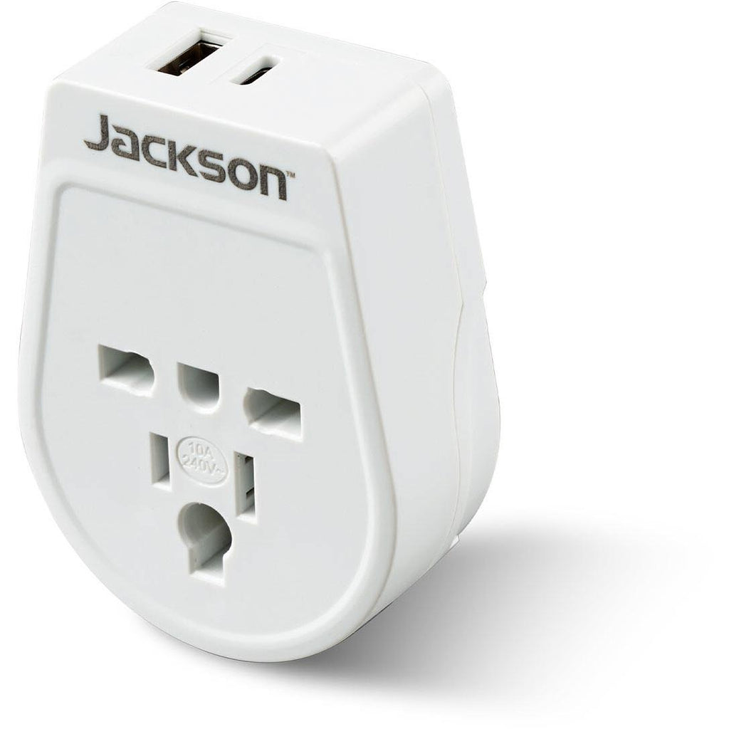 Jackson Inbound Travel Adapter with USB-A/C UK, Hong Kong, America ...